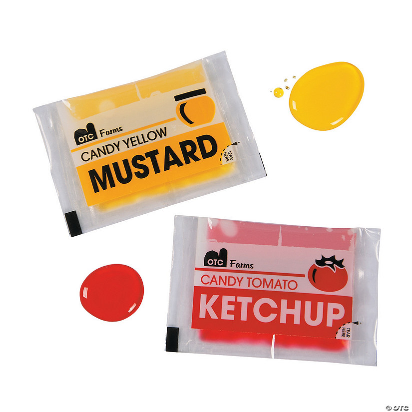 Ketchup & Mustard Liquid Candy Packs - Discontinued