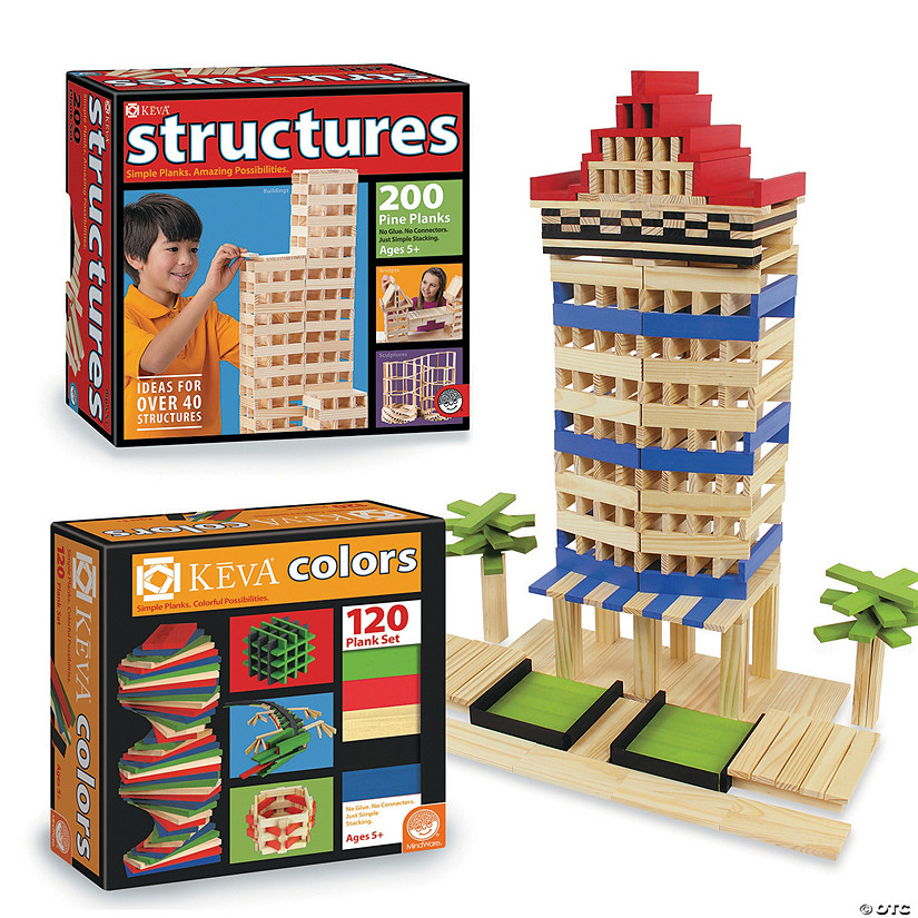 KEVA Structures and KEVA Colors: Set of 2 - Discontinued