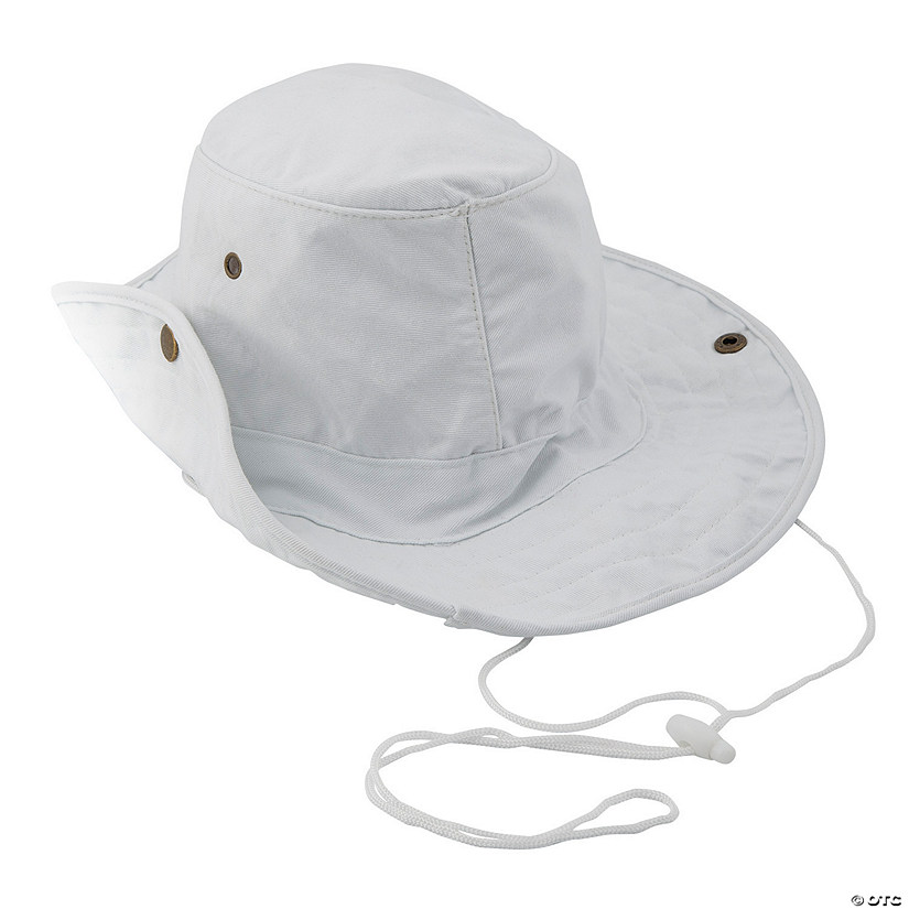 Kids DIY White Outback Hats - 12 Pc. - Discontinued