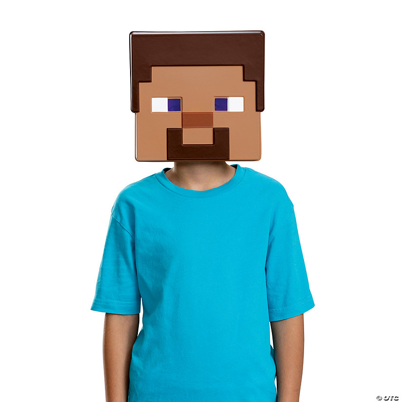 Kids Minecraft™ Steve 3D Paper Mask | Oriental Trading
