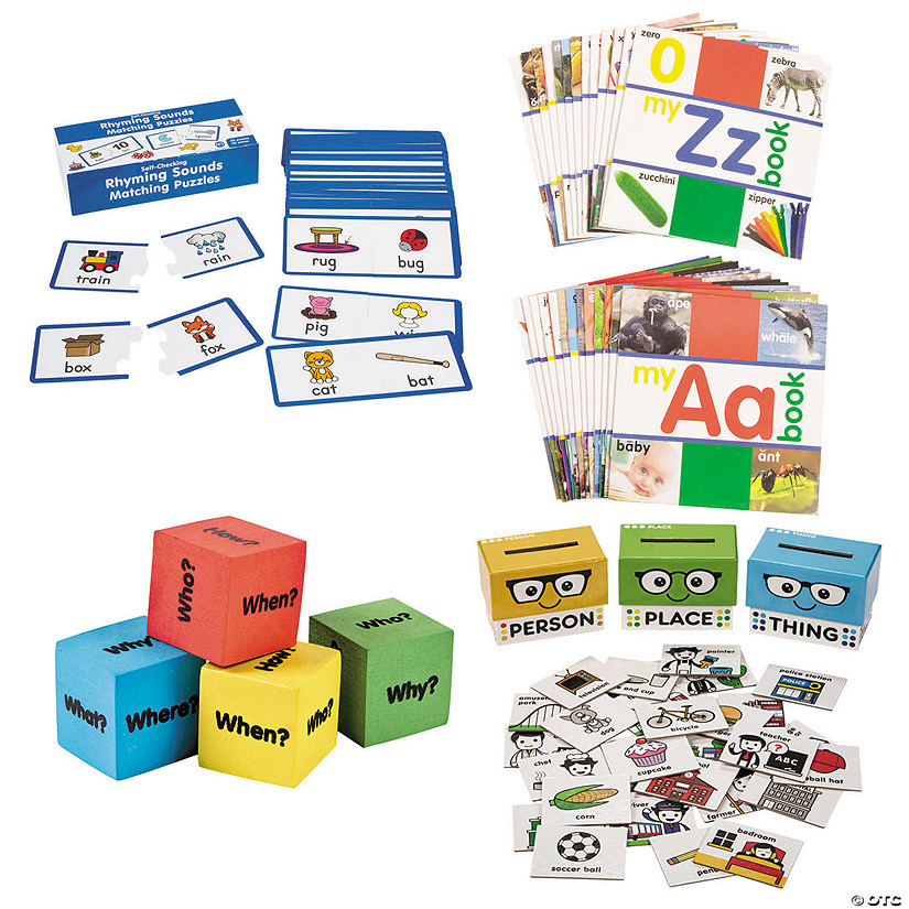 Kindergarten Language Arts Kids Learning Kit - 176 Pc.