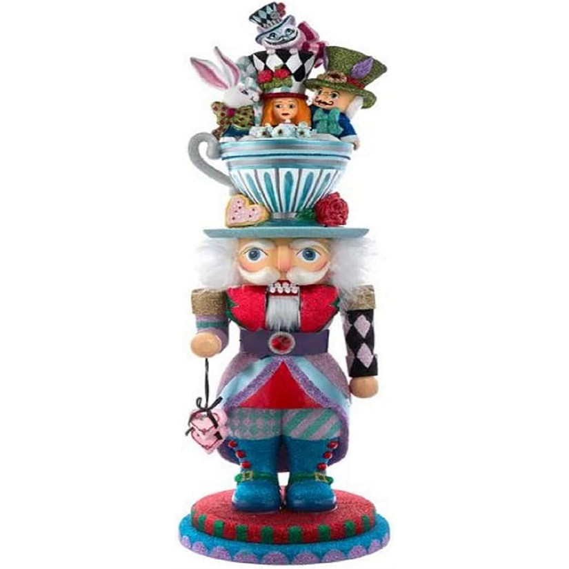 Kurt Adler Alice Teacup Party Hat Nutcracker- Multicolored- 24 Inches ...