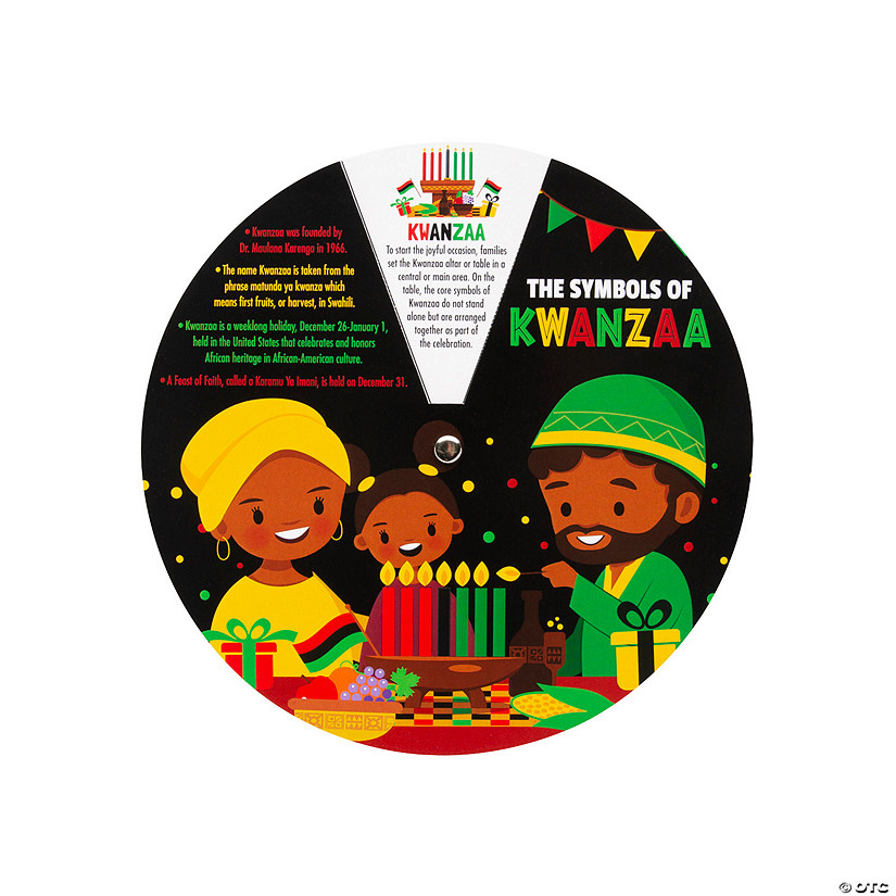 Kwanzaa Core Symbols Learning Wheels - 12 Pc. - Discontinued