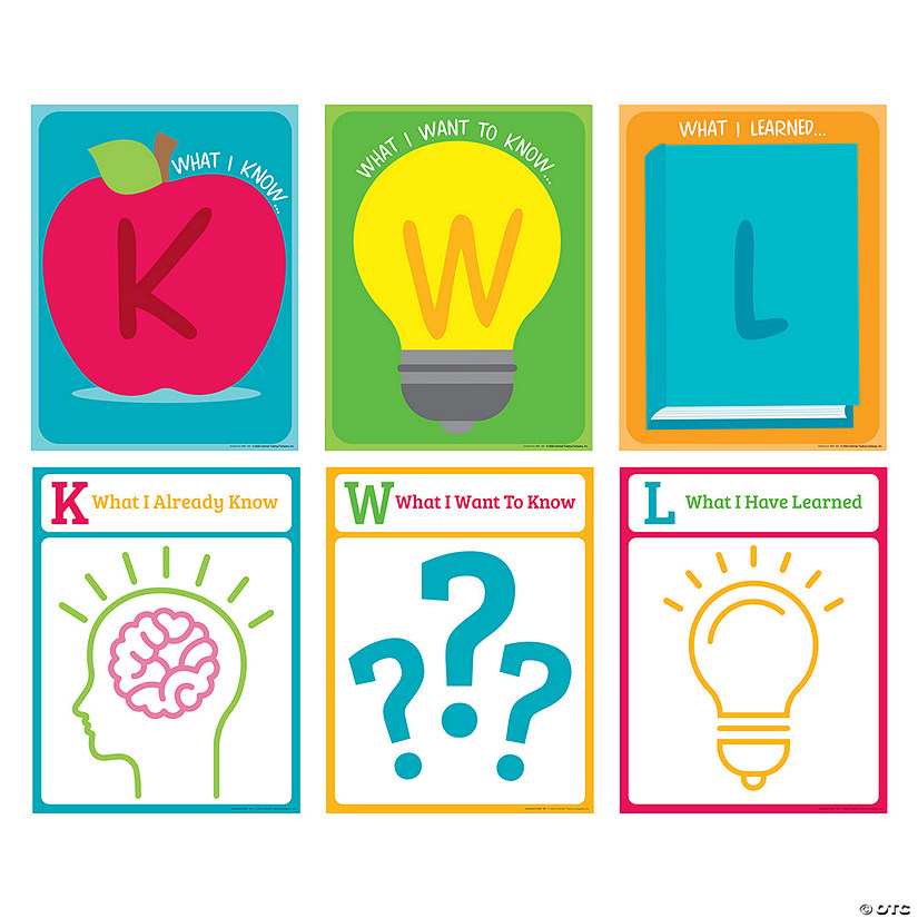KWL Charts - 6 Pc. | Oriental Trading