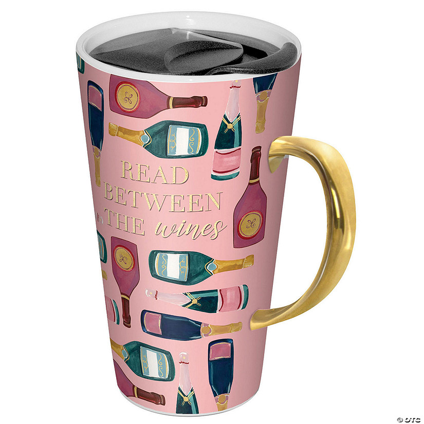 Lady Jayne "Read Between The Wines" Travel Mug