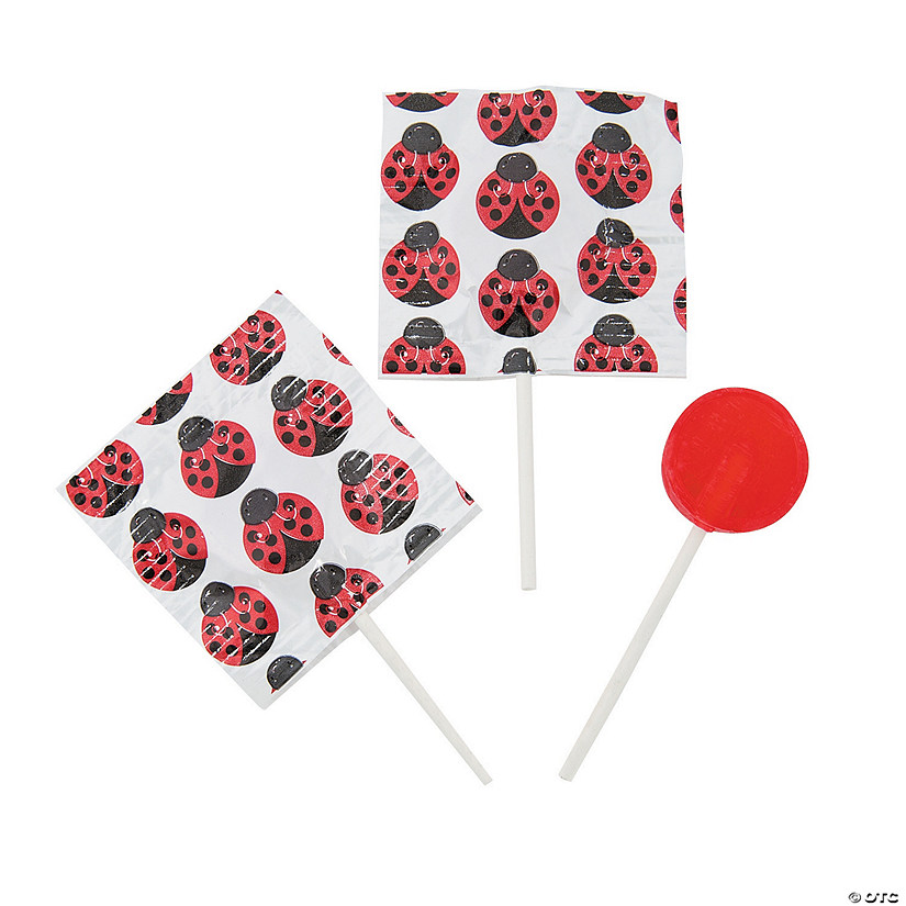 Ladybug Printed Lollipops - Discontinued