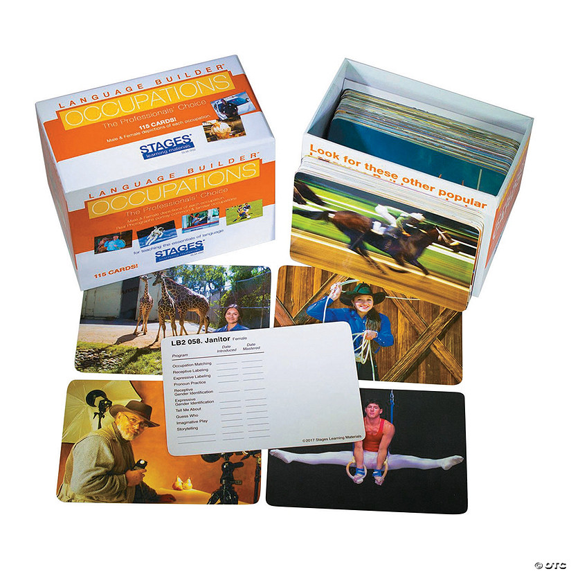 Lang-O-Learn Language Builders: Occupation Card Set - 115 Pieces ...