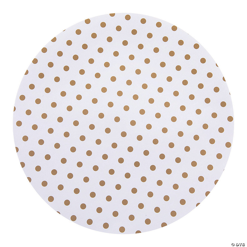 Large Gold Dot Serving Paper Liners | Oriental Trading