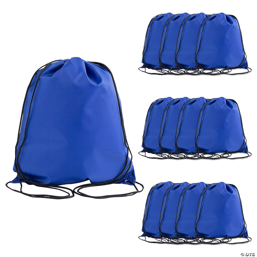 Large Royal Blue Drawstring Bags | Oriental Trading