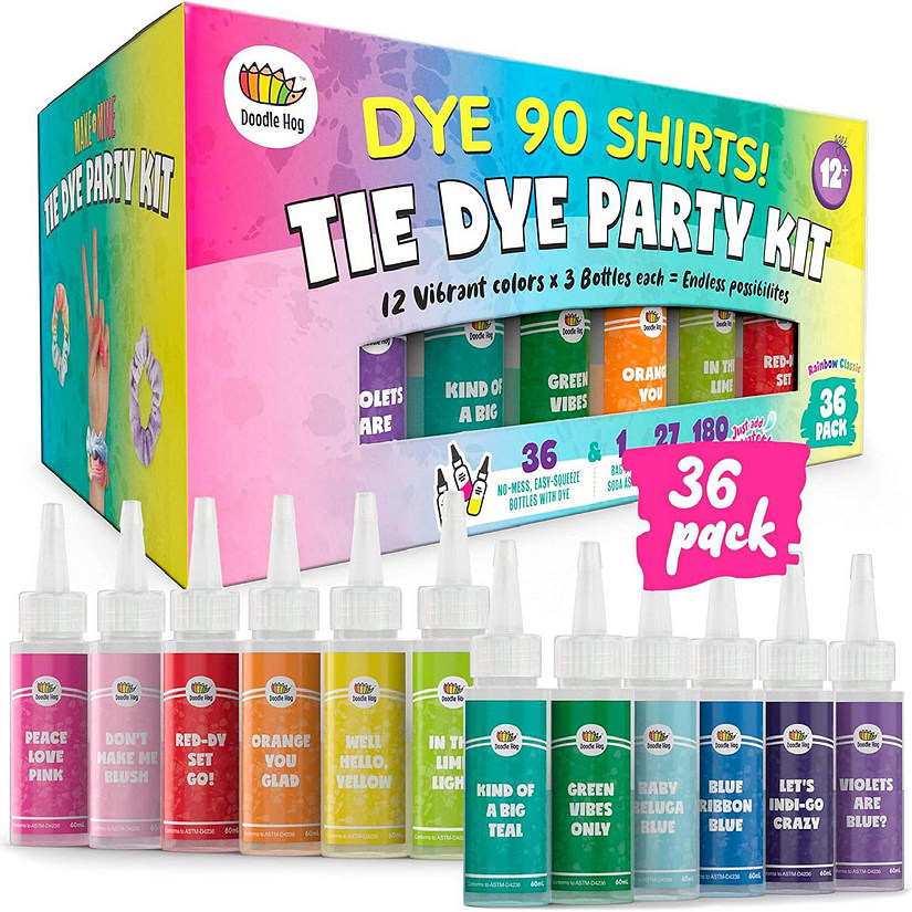 Large Tie Dye Kit 36 packs | Oriental Trading