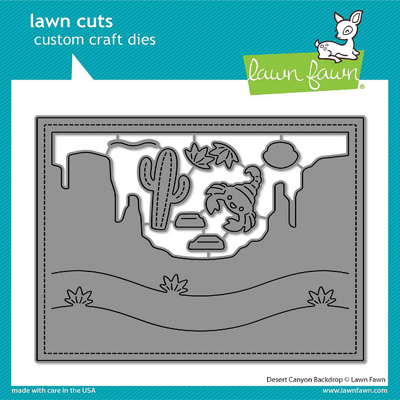 Lawn Cuts Custom Craft Die-Desert Canyon Backdrop