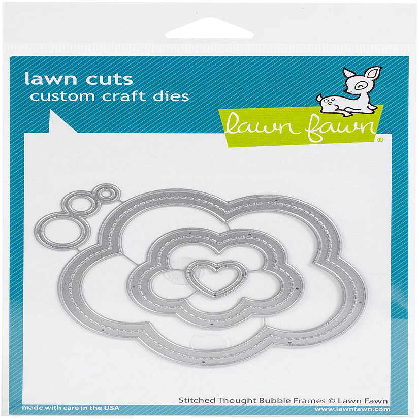 Lawn Cuts Custom Craft Die-Stitched Thought Bubble Frames | Oriental ...