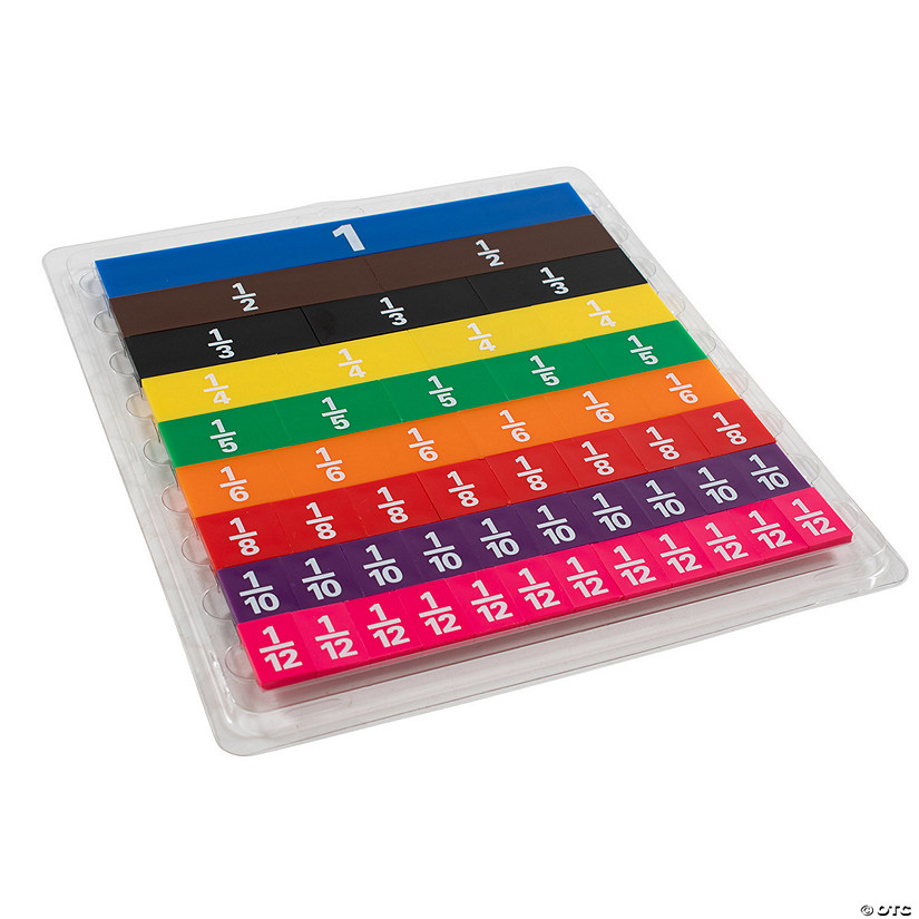 Learning Advantage Fraction Tiles with Work Tray Set | Oriental Trading