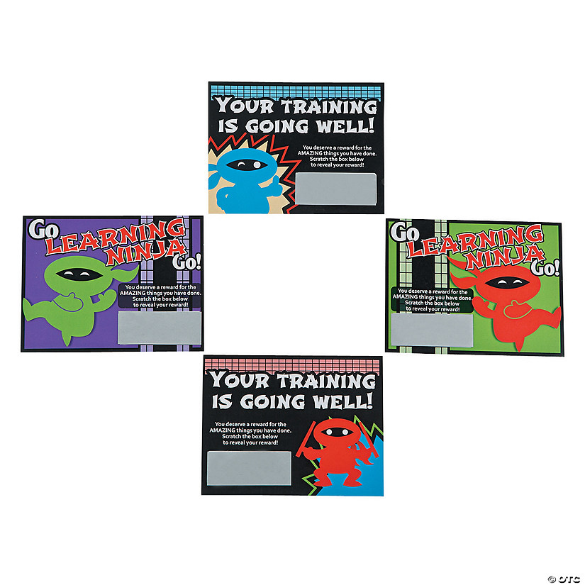 Learning Ninja Scratch Reward Cards - Discontinued