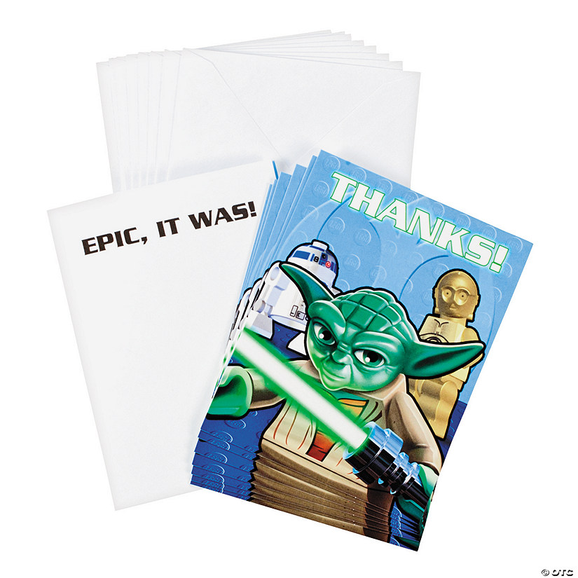 Star Wars Birthday Thank You Notes Printable Jedi Birthday Favor Tags