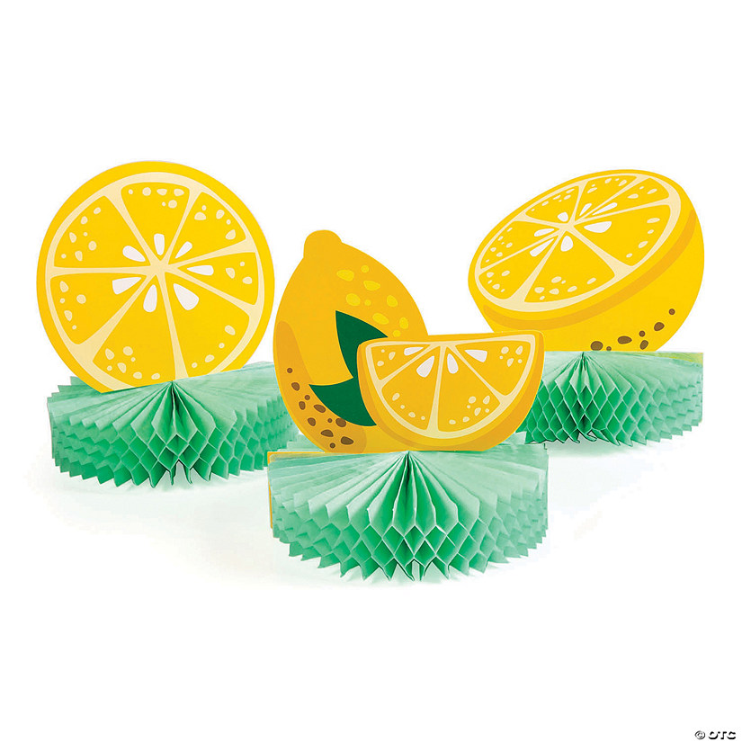 Lemon Party Centerpieces - 3 Pc. | Oriental Trading