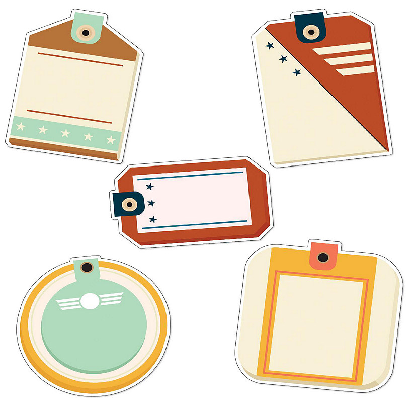Let's Explore Travel Tags Cutouts