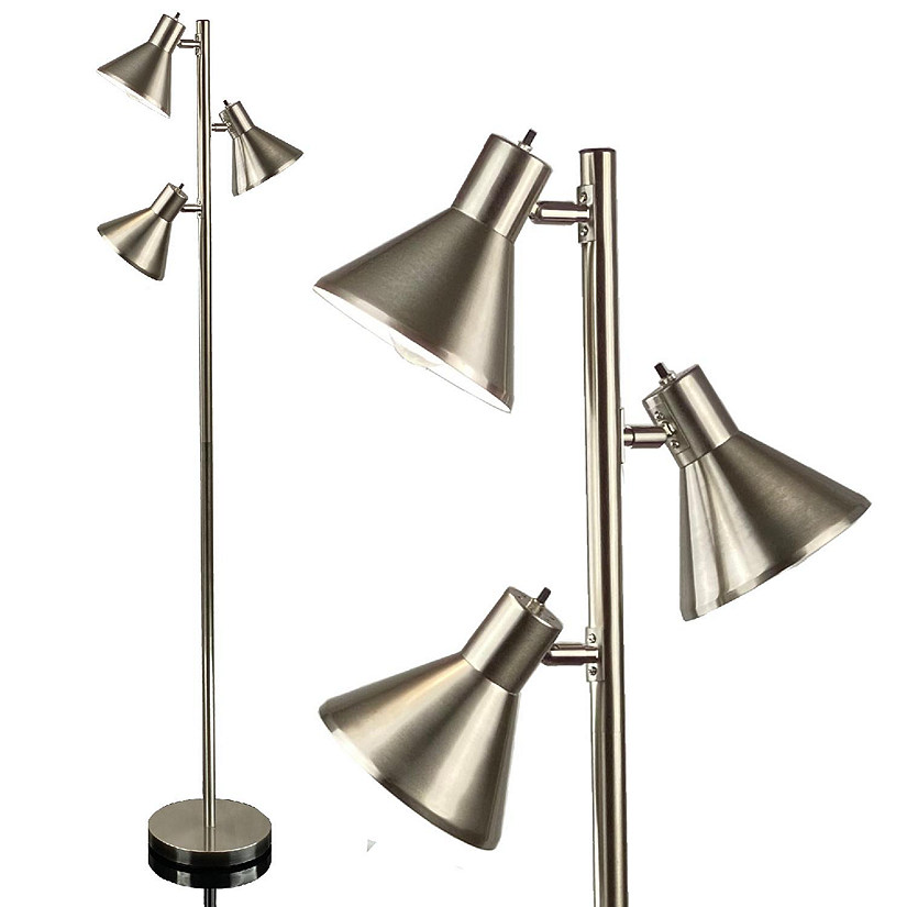 Light Accents - 3 Light Modern Floor Lamp with 3 Adjustable Reading ...