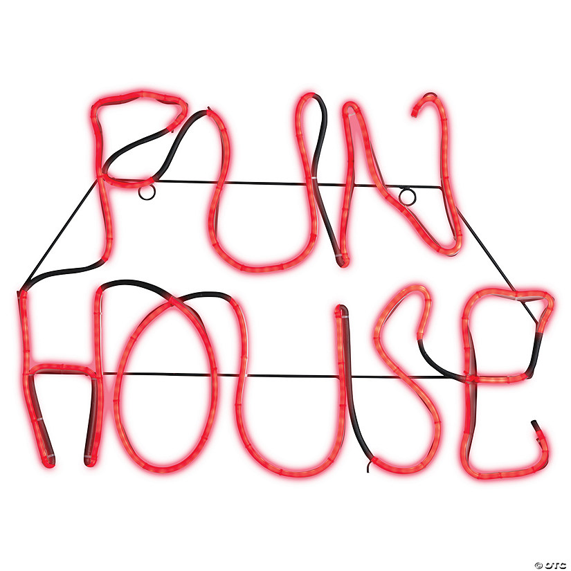 Light Glow Fun House Sign | Oriental Trading