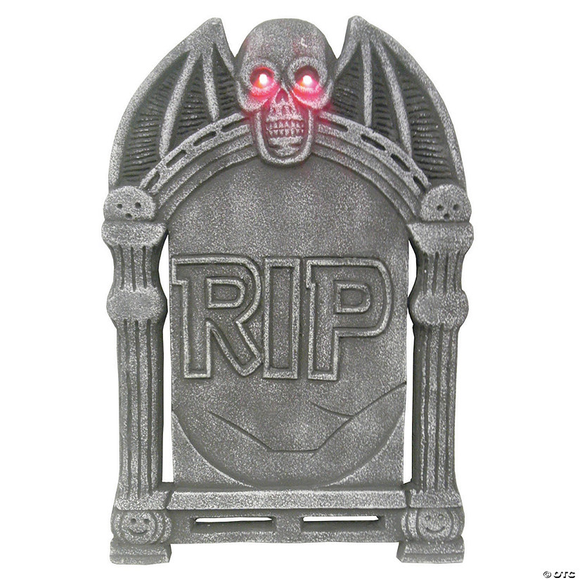 Light-Up Skull Tombstone - Discontinued