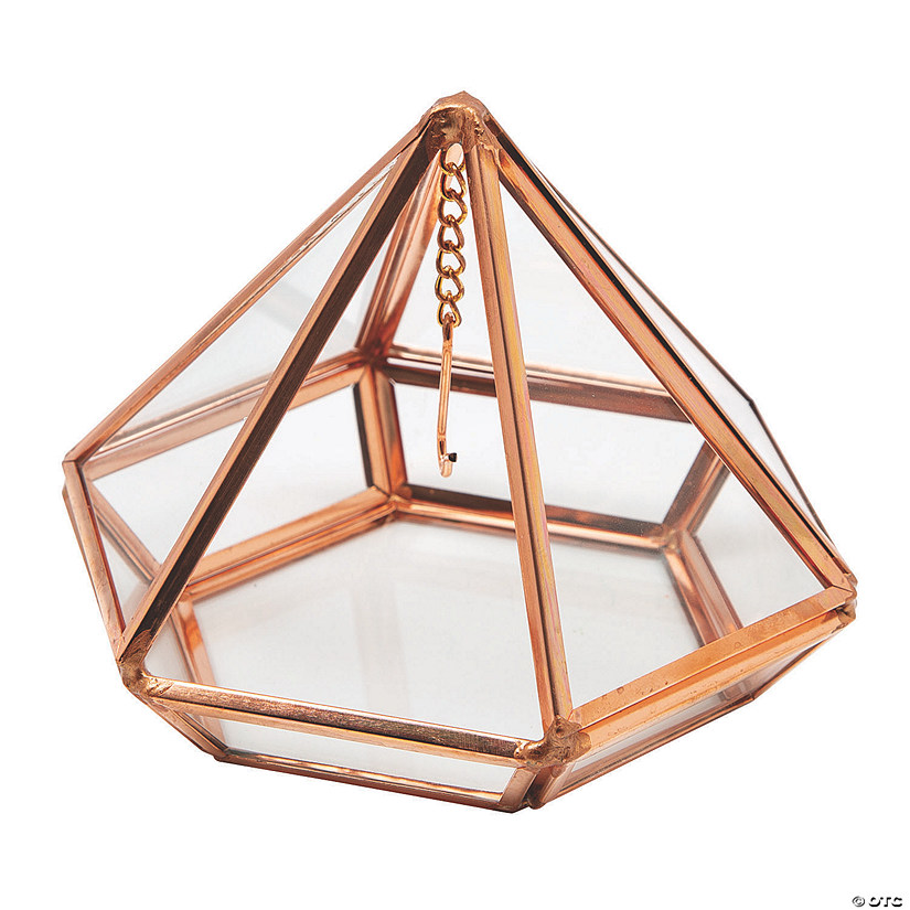 Lillian Rose™ Copper Prism Hanging Ring Holder | Oriental Trading