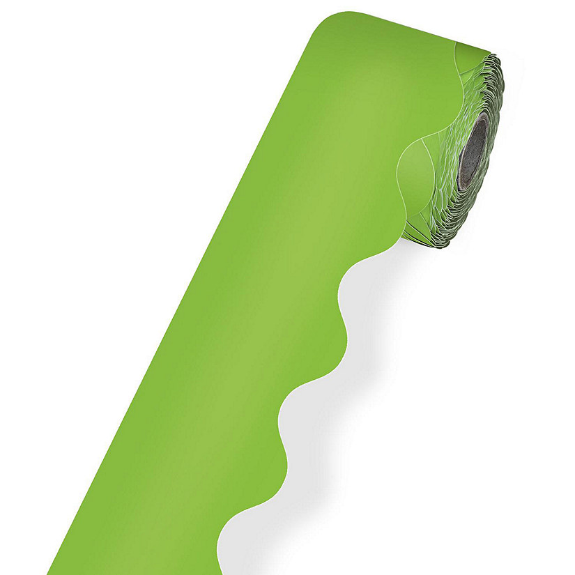 Lime Rolled Scalloped Bulletin Board Borders | Oriental Trading