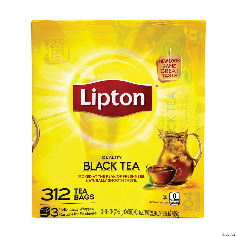 LIPTON 100% Natural Tea Bags, 312 Count | Oriental Trading