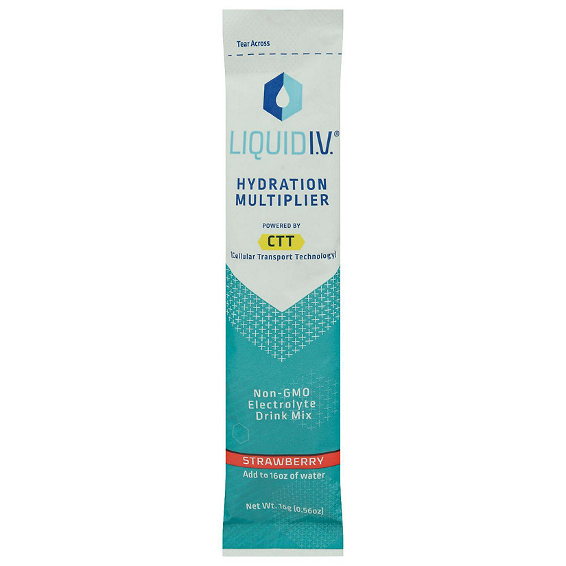 Liquid Iv Hydration Strawberry Packet 0.56 Oz (Pack of 8) | Oriental ...