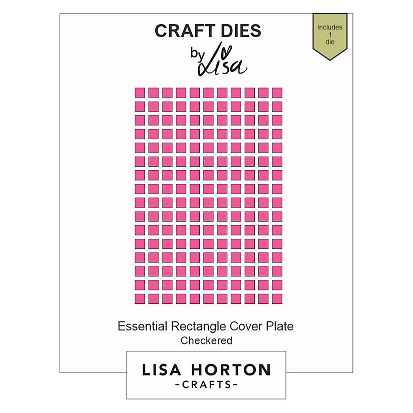 Lisa Horton Crafts Essential Inserts Coverplate Dies-Chequered ...