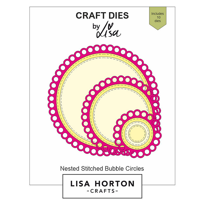 Lisa Horton Crafts Nested Dies-Stitched Bubble Circles | Oriental Trading