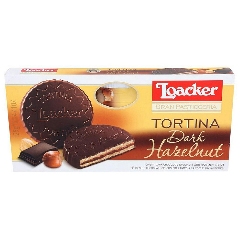 Loacker Cookie Dark Hazelnut 4.41 Oz (Pack of 12) | Oriental Trading
