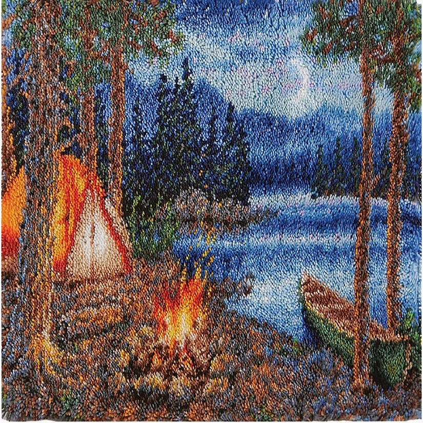 LovelyLust.com Camping Rug Making Latch Hooking Kit (60x40cm Printed ...