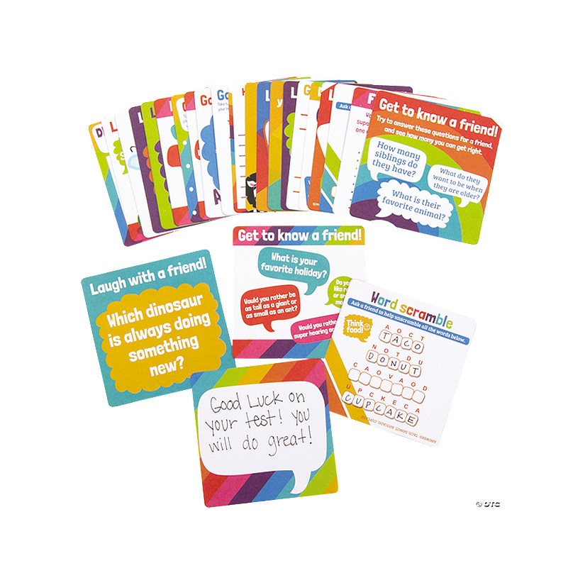 Lunch Box Conversation Starter Game Cards - 30 Pc. | Oriental Trading