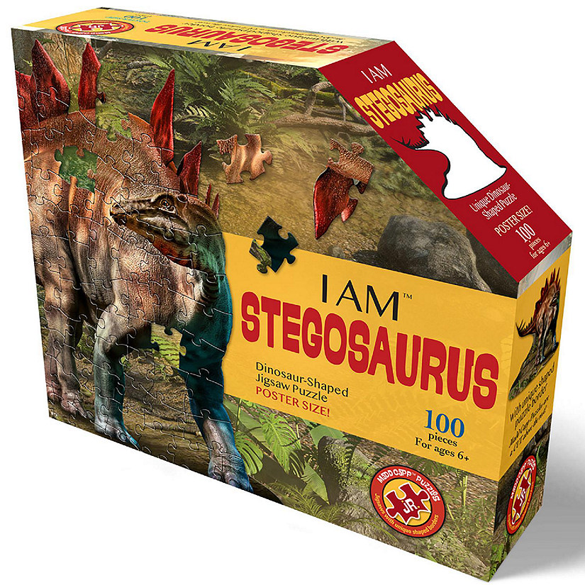Madd Capp Puzzles: STEGOSAURUS 100 Piece Jigsaw Puzzle | Oriental Trading