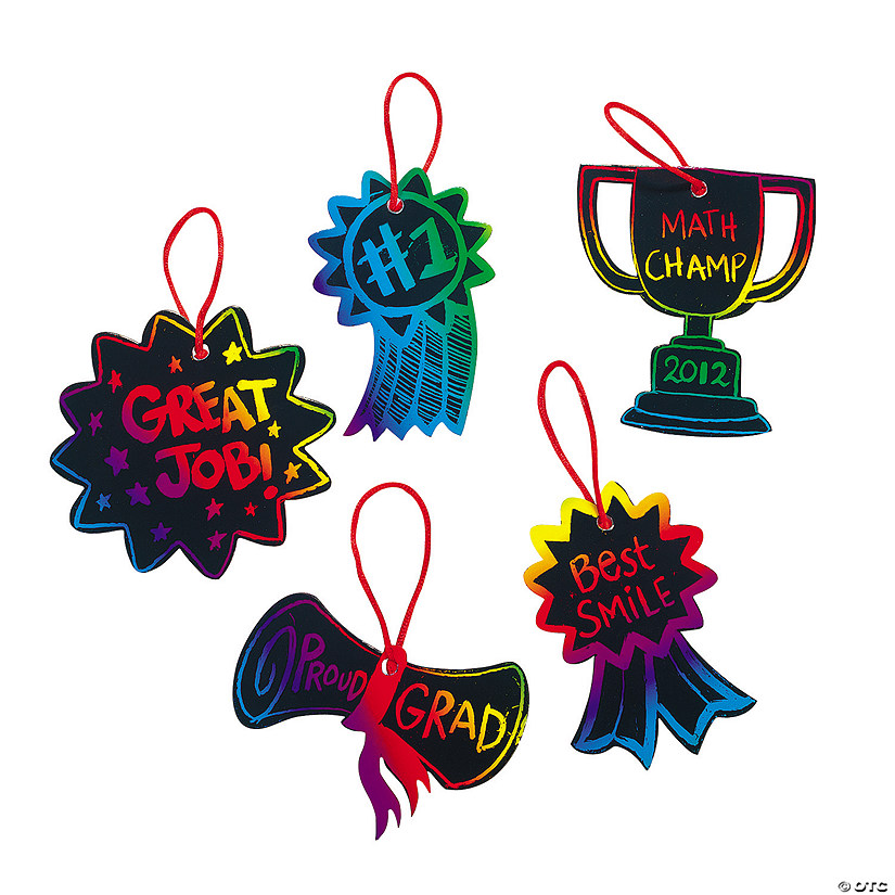 Magic Color Scratch Award Ornaments - Discontinued