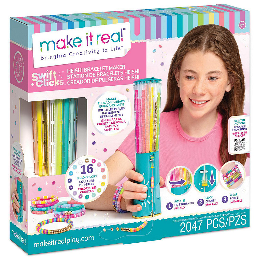 Make It Real: Swift Clicks Heishi Bracelet Maker - Diy Kit, Create 23 ...