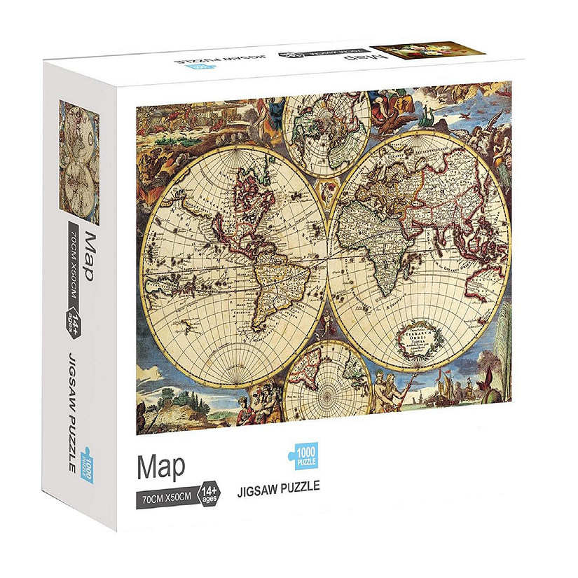 Map 1000 Piece Jigsaw Puzzle | Oriental Trading