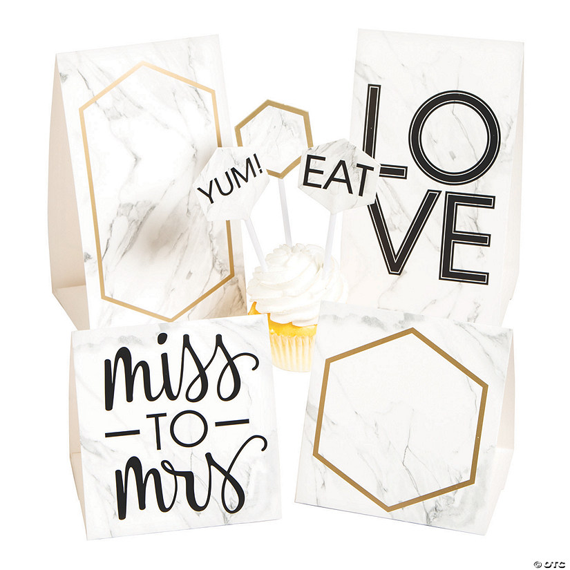 Marble Buffet Decorating Kit - 12 Pc. | Oriental Trading