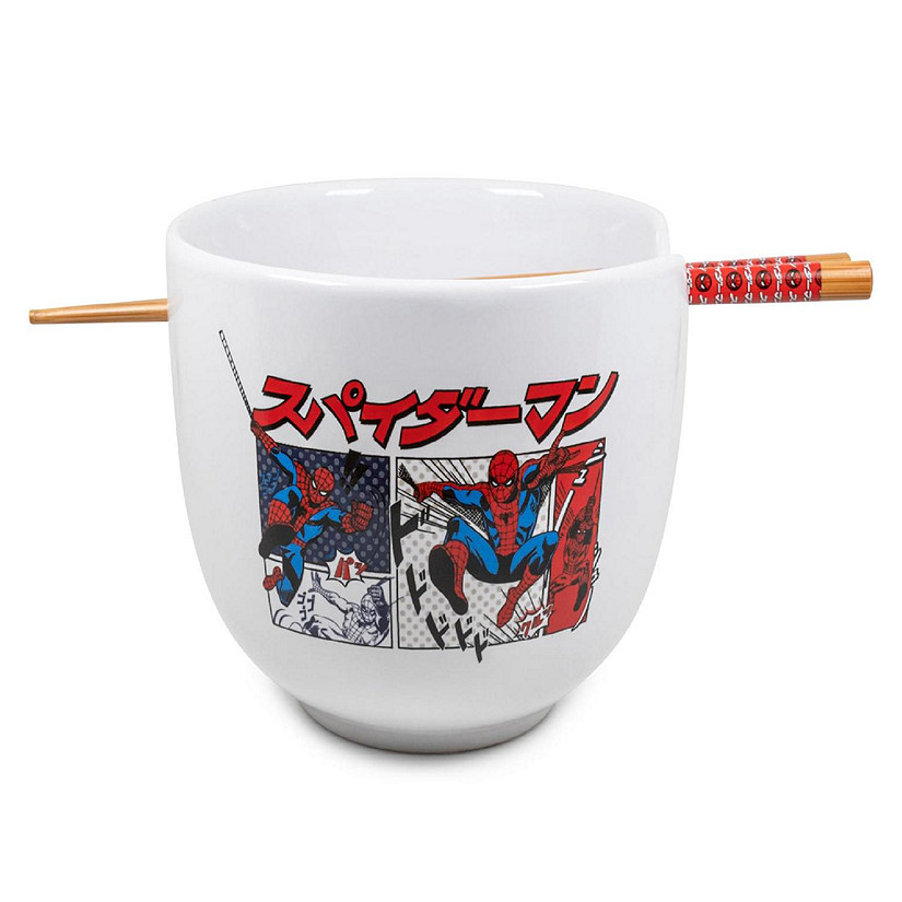 Marvel Spider-Man Japanese Dinnerware Set 20-Ounce Ramen Bowl ...