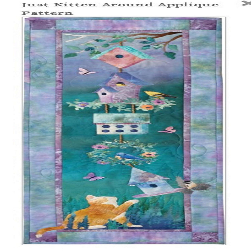Mckenna Ryan Meow Mix Block 1 Just Kitten Around Applique Pattern