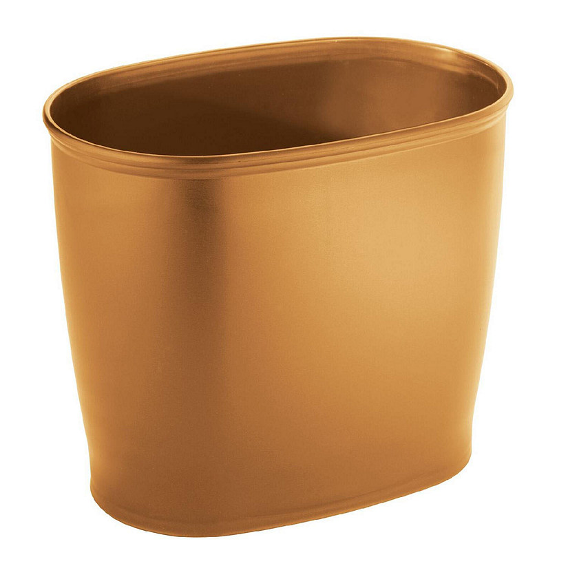 mDesign Small Plastic 2.25 Gallon Slim Trash Can Garbage Wastebasket ...