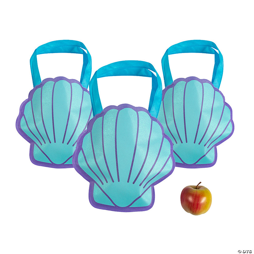 Medium Sea Shell-Shaped Tote Bags | Oriental Trading
