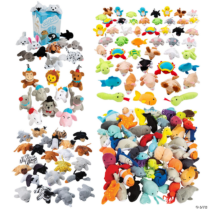Mega Bulk 1000 Pc. Mini Stuffed Animal Characters Assortment | Oriental ...