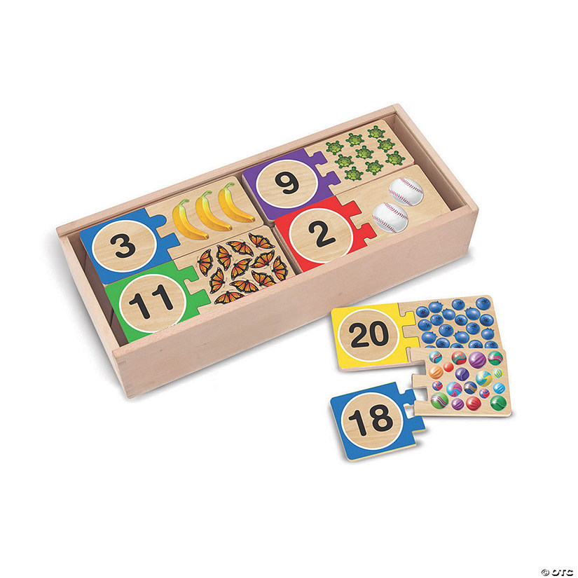 Melissa & Doug Self-Correcting Wooden Number Jigsaw Puzzles | Oriental ...