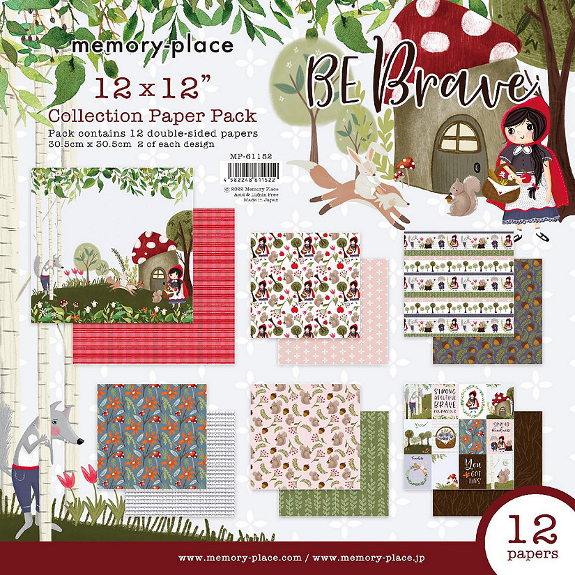 Memory Place Collection Pack 12"X12"-Be Brave | Oriental Trading