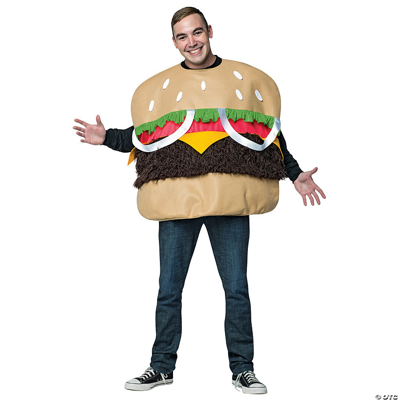 Men's Fur Burger Costume - Discontinued