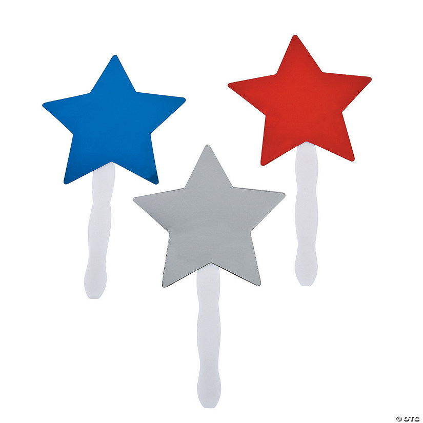 Metallic Star-Shaped Fans - Discontinued
