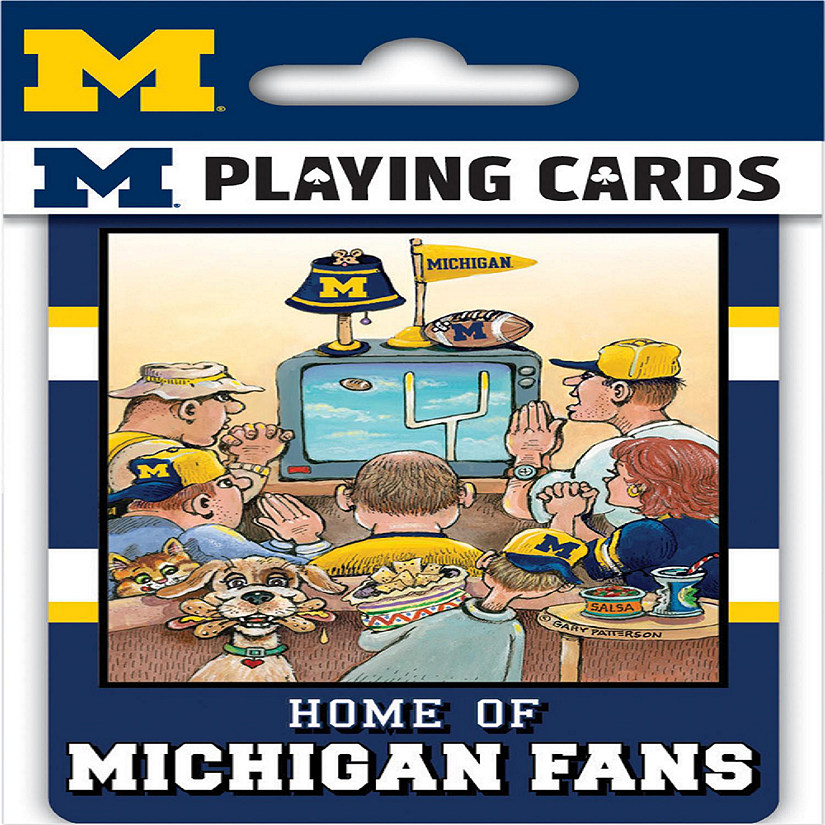 Michigan Wolverines Fan Deck Playing Cards - 54 Card Deck | Oriental ...