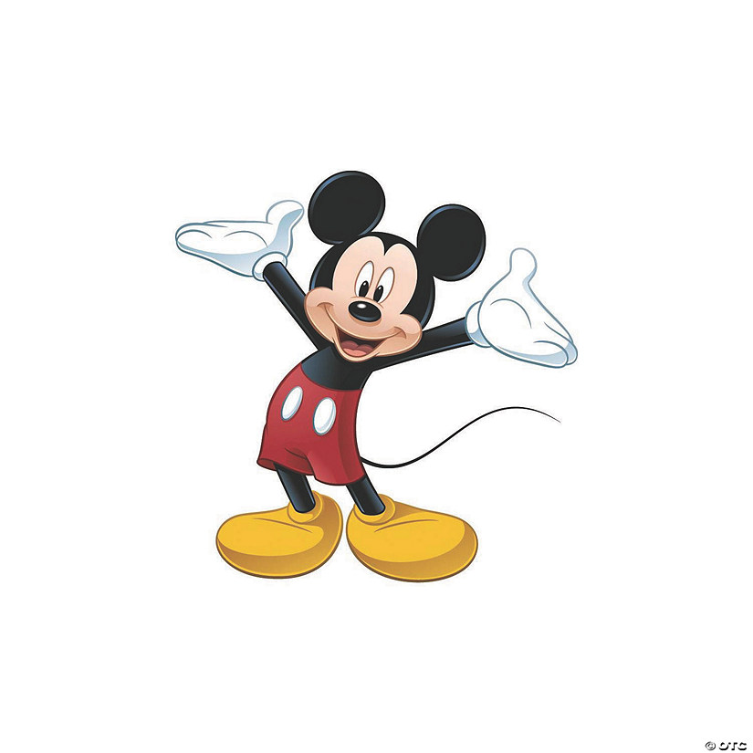 Mickey Mouse Peel & Stick Giant Decal | Oriental Trading