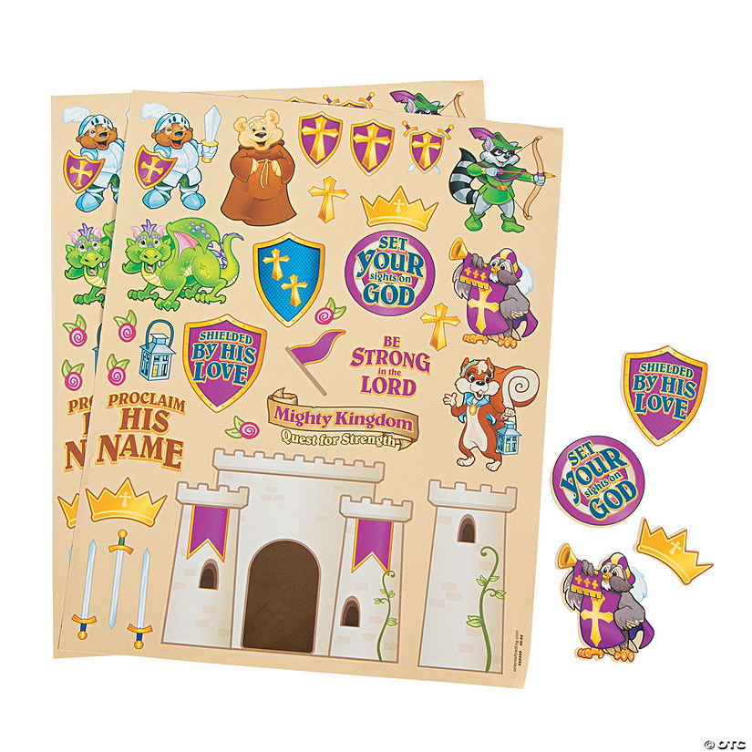 “Mighty Kingdom” Sticker Sheets - Discontinued